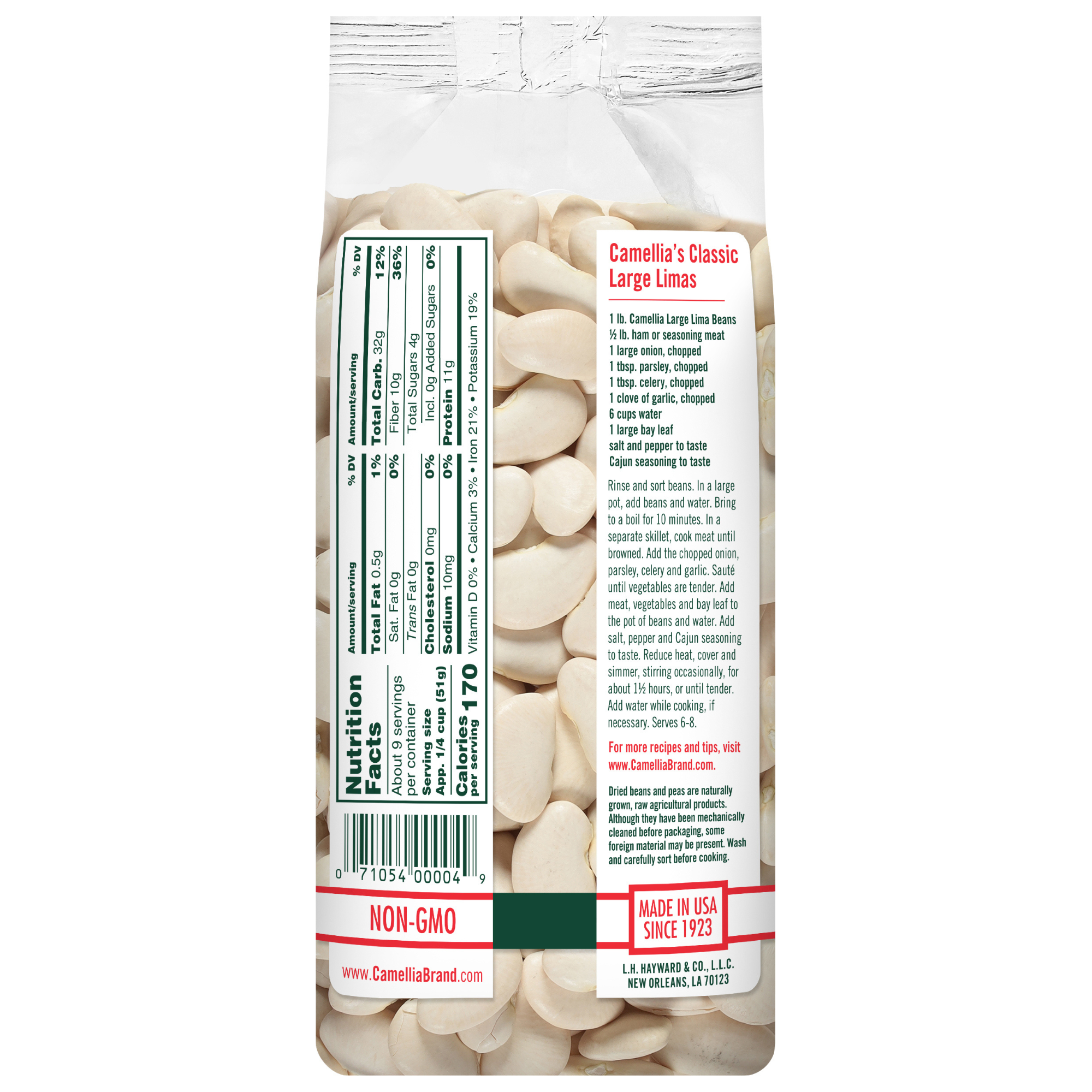 Shop Camellia Large Lima Beans | Camellia Brand – Camellia Brand Beans